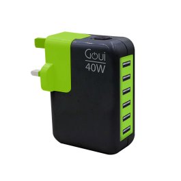 Goui - GO6 Wall Charger 6 port USB - Black